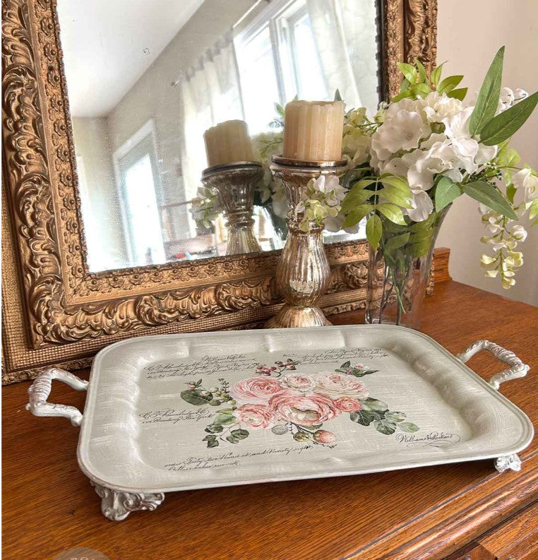 Redesign with Prima Mini Transfer - Blushing Blooms – Rock Me Revamp