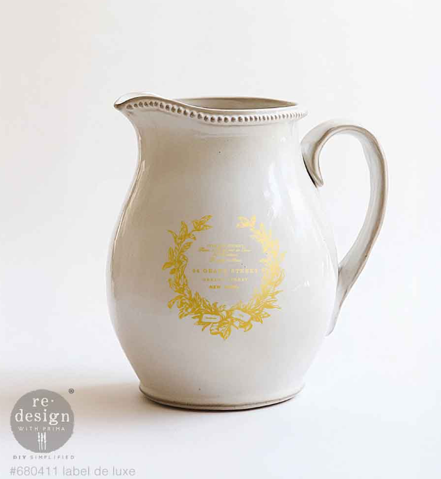 Redesign with Prima - Label De Luxe - Middy Kacha Gold Foil Transfer ...