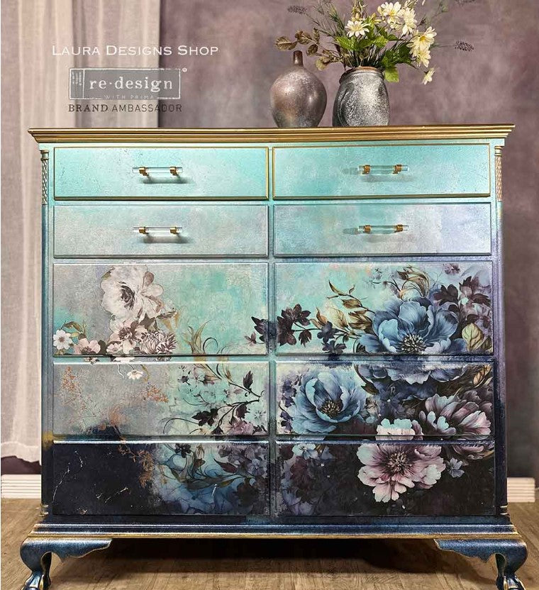Redesign with Prima Decoupage Fibre Paper - A1 Serene Shadows – Rock Me ...