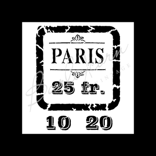 Vintage French Shipping Stamp Stencil – Rock Me Revamp